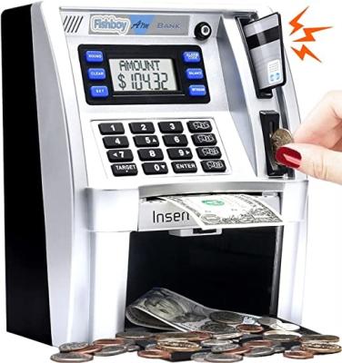 Cina Silver Color ABS Material ATM Piggy Bank For Kids Playing And Storage in vendita