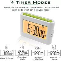 China Large LCD Rectangle Magnet Kitchen Timer Digital Count Up Down Alarm Clock for sale