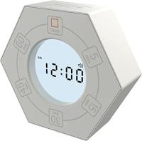China A stylish and innovative digital timer desktop Hexagonal rotating productivity timer with clock for sale