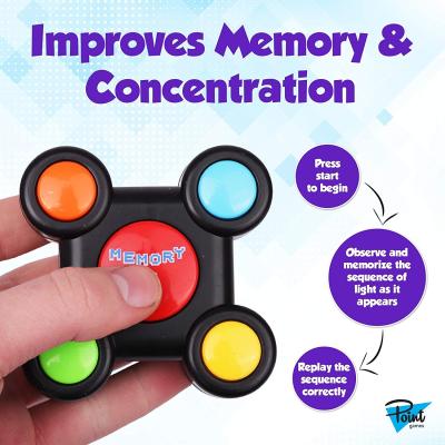 Cina bambini come il materiale 14.5*9*5cm dell'ABS di colore del nero del giocattolo del gioco del labirinto di memoria in vendita