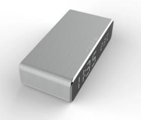Cina Caricatore mobile senza fili portatile dell'ABS standard di Qi 10 watt con la sveglia in vendita
