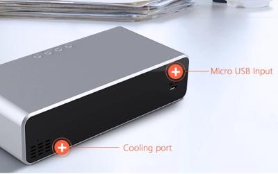 Cina Caricatore mobile senza fili portatile dell'ABS standard di Qi 10 watt con la sveglia in vendita