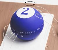 China Mini Billiards Kitchen Timer 10x9cm ABS Material Digital Cooking Timer Cute for sale