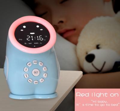 Cina La CC 5V ha condotto l'orologio della luce notturna, approvazione di Clock contabilità elettromagnetica dell'istruttore del sonno dei bambini 210g in vendita