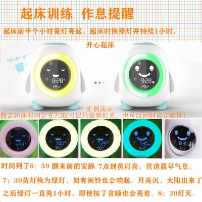Cina Colore del pinguino 3 LED della sveglia dei bambini di addestramento di sonno che cambia approvazione di ROHS in vendita