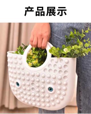Cina Schiocco variopinto del silicone EN71 si irrit'a Toy Bag 20x32in per le donne in vendita