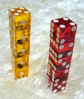 China Clear Acrylic Plastic Dice 16mm 19mm Square Corner Crystal Regular Pixel Points for Games for sale