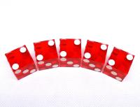 China Clear Acrylic Plastic Dice 16mm 19mm Square Corner Crystal Regular Pixel Points for Games for sale