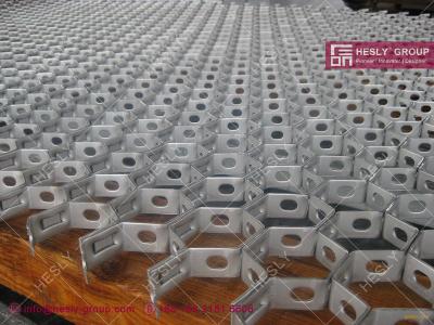 China Hexagonal Mesh 410S for refractory lining | 1"X14gauge | 50mm hexagonal holes | Hesly Brand refractory linings for sale