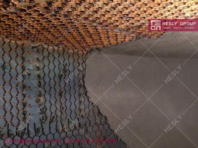 China SAE1020 Hex Mesh for mining industry, Hex grid | thickness 2.0mm, height 19mm, opening 50mm for sale