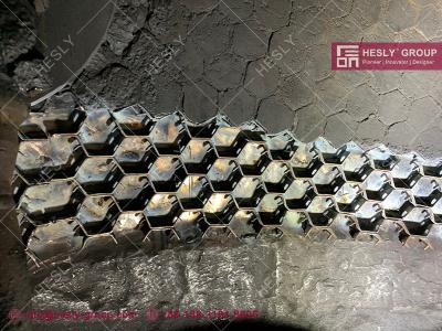 China Inconel 800 hex metal, DIN1.4876 hex grid | thickness 2.0mm, height 19mm, opening 48mm for sale