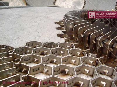 China 1Cr18Ni9Ti Hexmetal Refractory Lining | 1" depth X 14gauge | China ISO Certificated Hex metal Supplier for sale