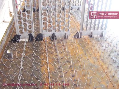 China V Round Bar Anchor |  Corrugated Anchors | V AnchorS | 6.0mm thickness| ss304 | Round Bar with Hexmetal Mesh for sale