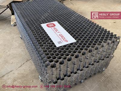 China L type Hesly Hexmesh for Refractory Lining | AISI304H | 3/4"X14Ga strip | 2" hexagonal hole -HESLY group for sale