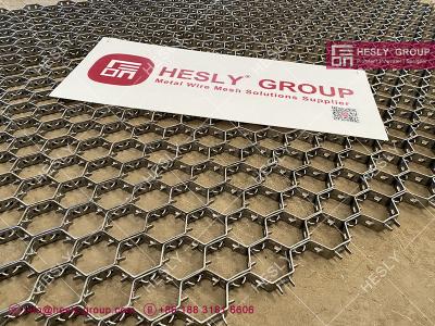 China Stainless Steel 304H Hexmesh | Prongs Style | 1.5X20mm strips | 50mm hexagonal hole - Hesly China Supplier for sale