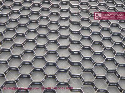 China Reactors Linings Hex Metal, AISI321 material, 3/4" thickness, 16ga strips, 1X3m sheet, HESLY CHINA for sale