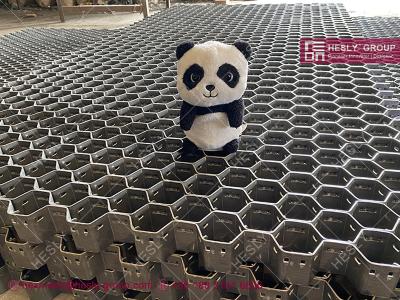 China Stainless Steel 310S Hexsteel Monolithic Refractory linings | 45mm depth | 45X2mm strips | 2" hexagonal hole for sale