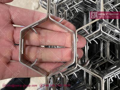 China AISI410S Refractory Hexagonal Mesh for Duct lining | 14ga THK | 2" hexagonal hole | High Quality | HESLY Brand for sale