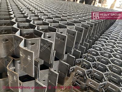 China Hexmesh Floor Armor, Stainless Steel 304H, 1" thickness, 2" hexagonal hole; HESLY Brand, China manufacturer for sale