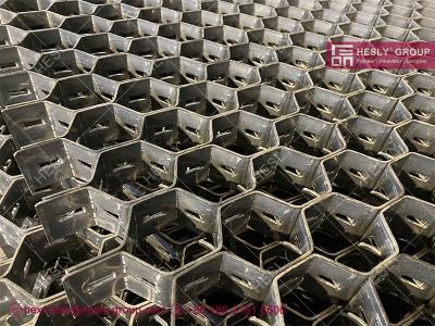 China Hex Mesh 25 deep, 14ga thickness | SS410S | 2" HEXAGONAL MESH | 1x1m sheet | HESLY China Factory sales for sale