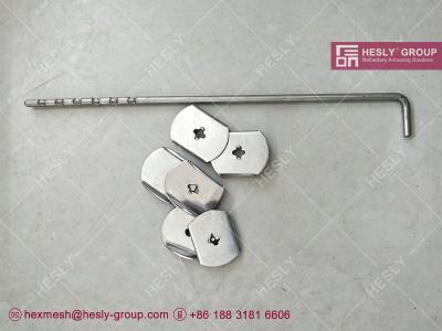 China AISI304 Twistlock Stud Anchor with End clip | Refratory Hexmetal Anchors / Hesly Metal Mesh - China for sale