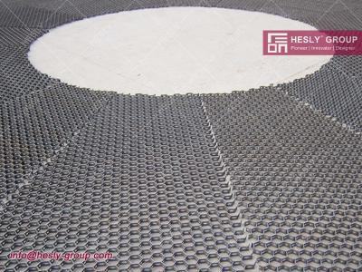 China 19mm depth x 14G thickness,Offset Hexmesh, Hexsteel with Lance,Clinch, HEX Mesh, AISI304H stainless steel hexmetal 1mx1m for sale