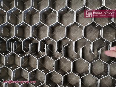 China HESLY AISI 310S Hexsteel Grid (Hexmetal) | 36"X120" | high 1"X12GA | China Factory Direct Sales for sale