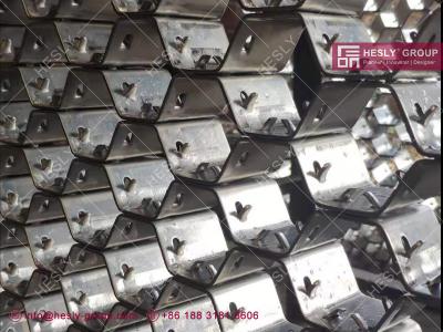 China 310S Hexmesh 25mm Depth 960mm Width for Refractory Lining Reinforcement for sale