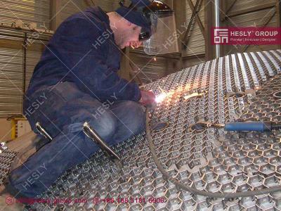 China Stainless Steel Hex Mesh | Refractory Anchors | Hexagonal Holes | Pronges Tabs | HESLY - CHINA Factory for sale