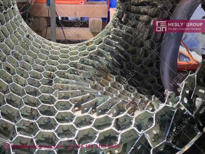 China Hexmesh H type AISI304 | 1"X14gauge | Bonding Hole | 960X1000mm | HESLY Factory Direct Exporter for sale