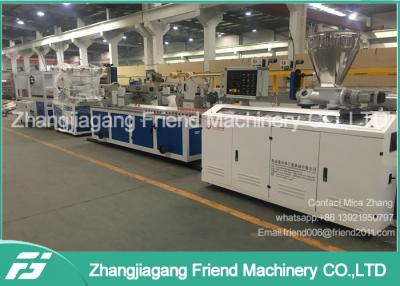 China PE Powder WPC Profile Extrusion Production Line Conical Twin Screw for sale