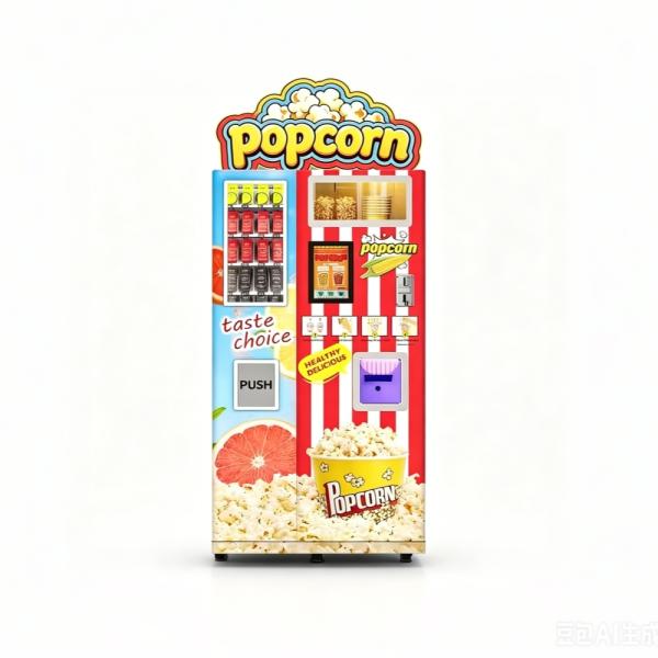 Quality Multi-Flavor Popcorn Making Vending Machine - Fully Automatic & Ultra-Fast with 24/7 Unmanned Operation for sale