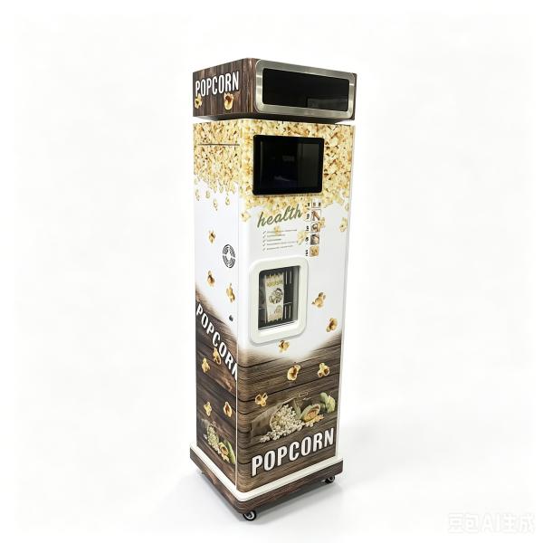 Quality Coin Operated Popcorn Machine 200cups Fast Serving for sale