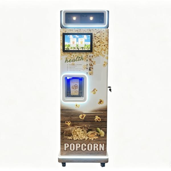 Quality AC Powered Unmanned Street Vendor Popcorn Machine Fully Automatically for sale