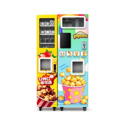 China Cheese Flavored Popcorn Vending Machine Multiple Flavor Options CE Certified Automatic for sale