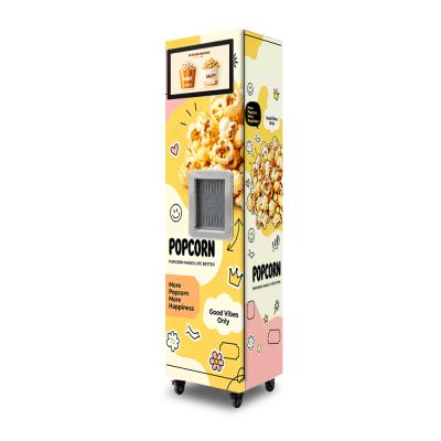 China Fully Automatic Commercial Popcorn Vending Machine - Smart Self-Service Popcorn Maker with Cash/Card Payment & 10-inch Ad Screen for Cinema, Mall, FEC, University for sale