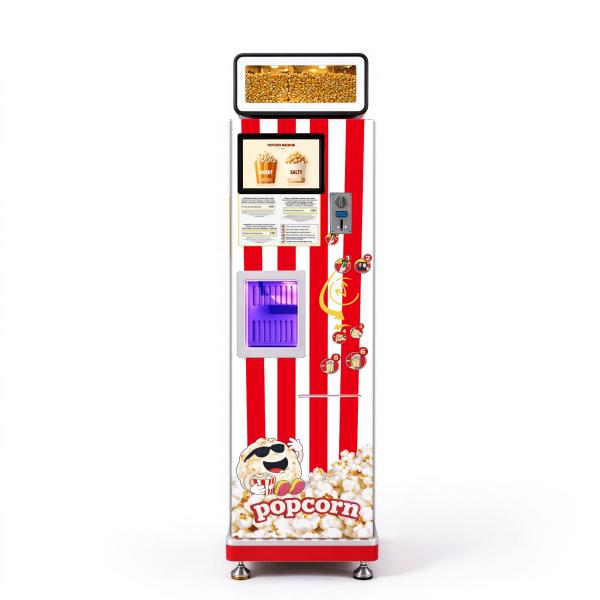 Quality Popcorn Vending Machine With 2200W Power And 200 Cups Capacity For Commercial for sale
