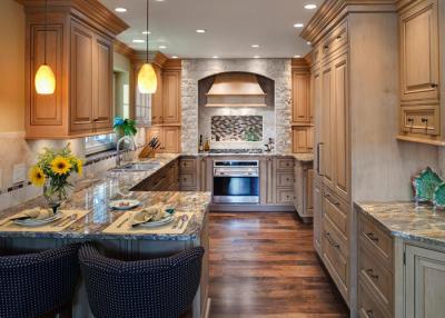 China Kitchen Natural Granite Countertops with Single Sink for sale