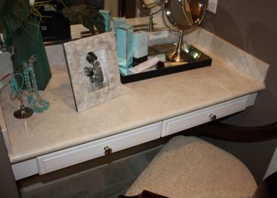 China Dresser Table Artificial Stone Tops / Marble Bathroom Vanity Countertops For Sale for sale