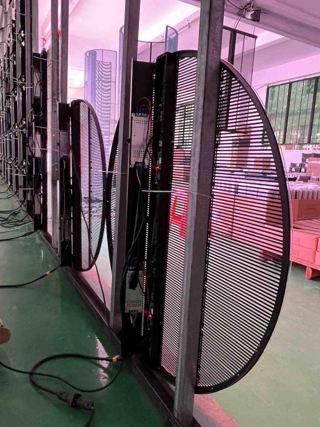 circle led transparent display