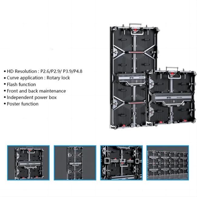 HD Outdoor Rental LED Display Full Color P2.6 P2.9 Customized led Display 0