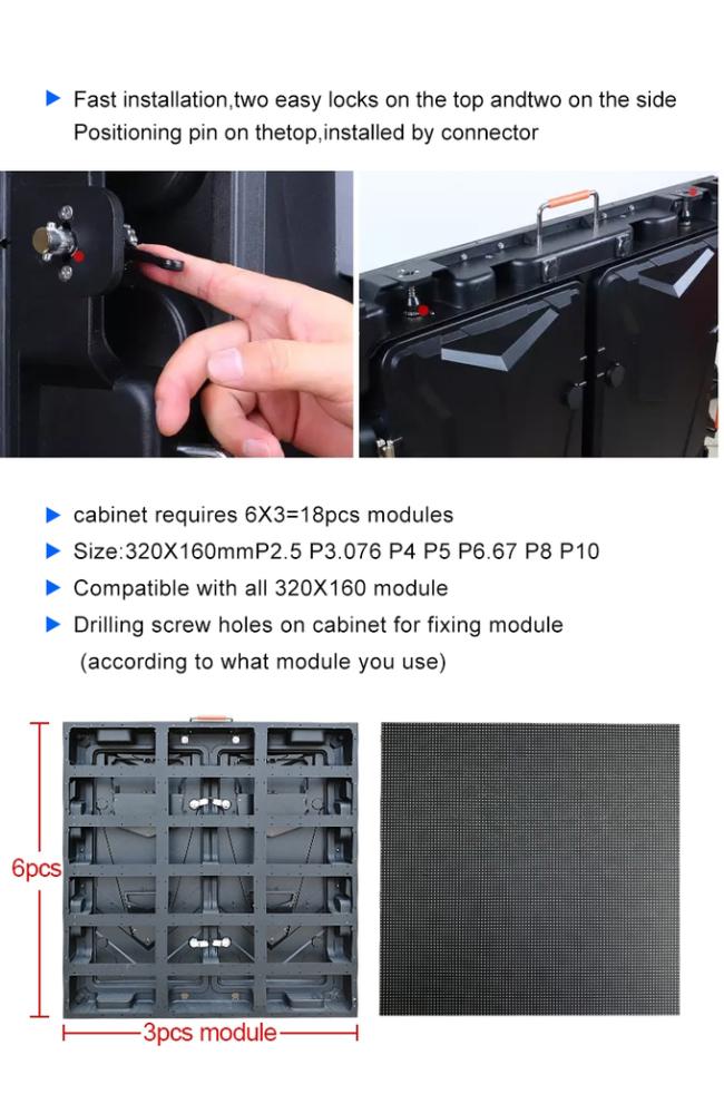 High Brightness HD P2 P2.5mm Outdoor LED Display Fine Pitch LED Cabinet 7