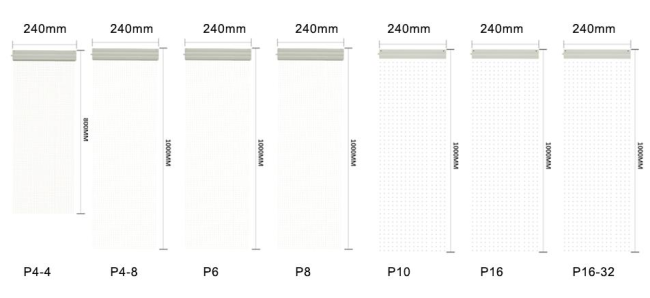 Film Transparent LED Display Screen Glass LED Screen Glass LED Mesh 7