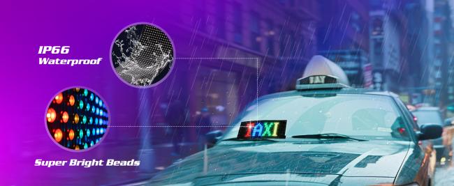 car rear window led display