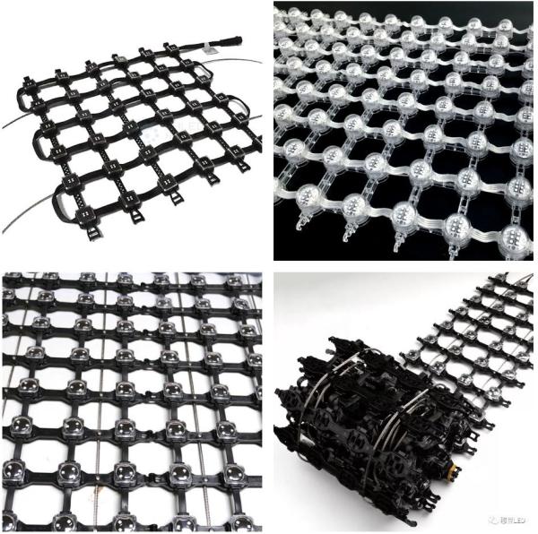 야외 유연 LED Mesh 커튼 높은 밝기 높은 갱신 속도