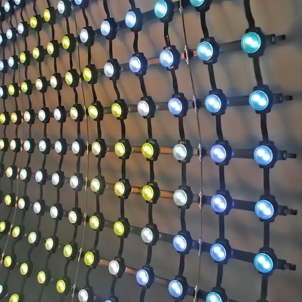 야외 유연 LED Mesh 커튼 높은 밝기 높은 갱신 속도