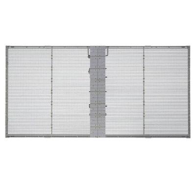 China Outdoor Indoor P3.91-P7.8 LED Glass Cabinet 500x1000mm Transparent Film Panels Strip Grid for sale