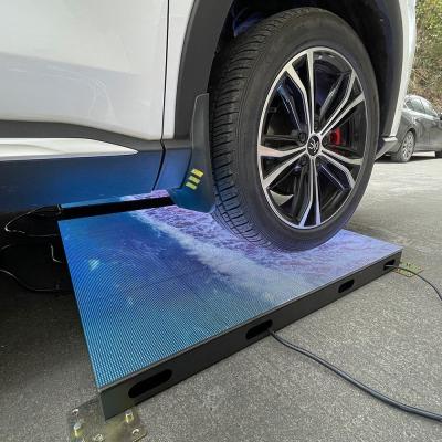 China Full Color SMD P3.91 P4 Led Display Screen P4.81 Interactive Dance Floor Advertising Panel Tile for sale
