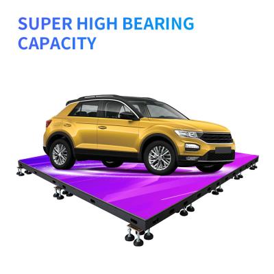 China Floor LED screen 3D Stage DanceDisplay Interactive LED Floor Tile Screen P2.6 P2.97 P3.91 Led Screen for sale
