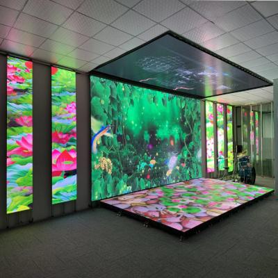 China Floor LED screen 3D Stage DanceDisplay Interactive LED Floor Tile Screen P2.6 P2.97 P3.91 Led Screen for sale